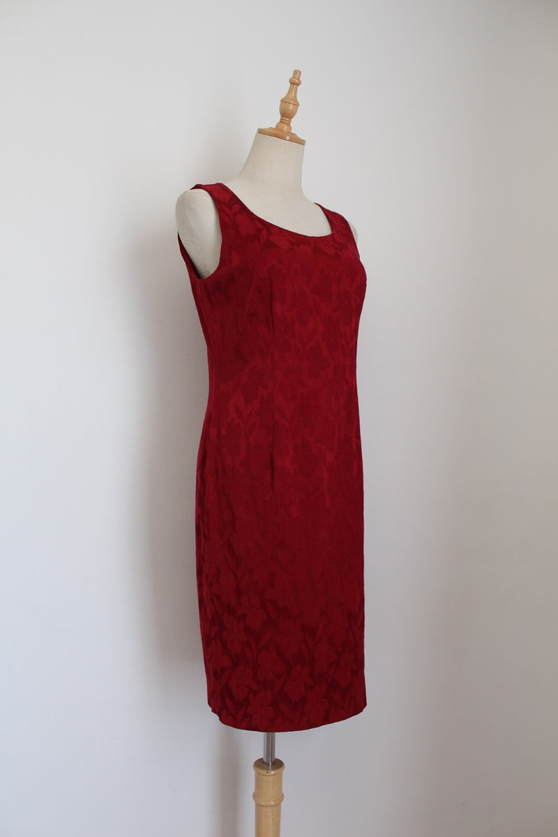 MARILYN ANSELM FOR HOBBS DRESS RED - SIZE 10 – Lehza Vintage